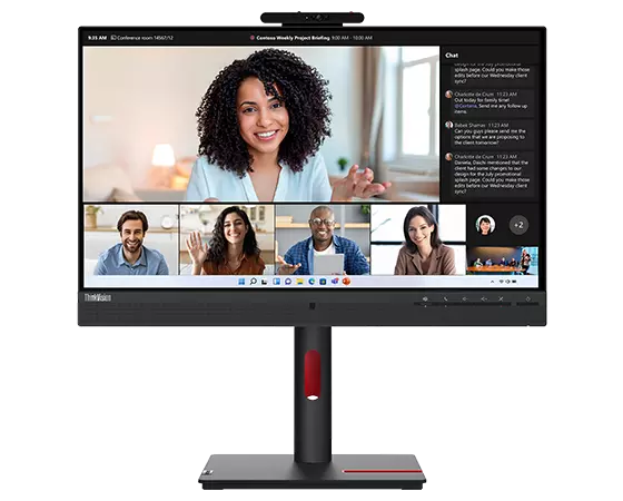 ThinkVision T24mv-30 23.8" FHD Video Conferencing Monitor (USB-C ...