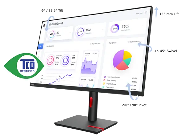 Buy Lenovo Monitor T32p-30 31.5" 63D2GAT1UK Online in TZ | NidaDanish