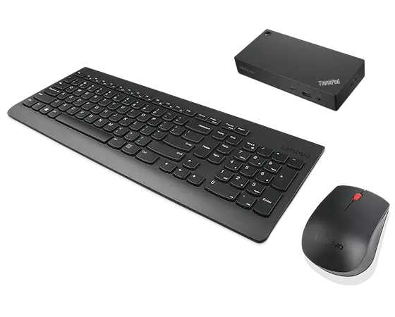 Lenovo Essential Wireless Keyboard and Mouse Combo + ThinkPad Universal ...